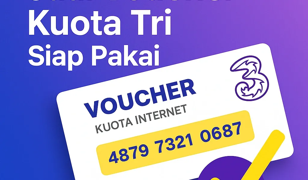 Jual Kode Voucher Kuota Tri: Paket Data Internet Tri Murah